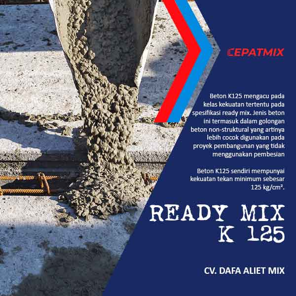 Jual Beton Cor K 125 - Cepatmix